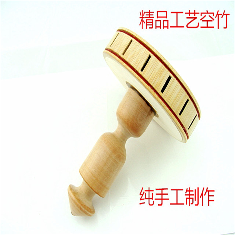 包邮中老年健身高档礼空竹精致传统纯手工精竹木空竹送杆线