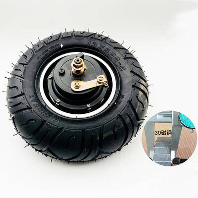10寸毂刹滑板车电动车电机轮毂电机36V10寸滑板电机带13*5.00-6轮