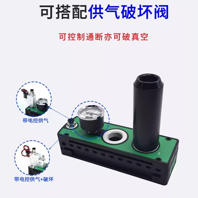 大吸力流量多级真空发生器VTM301/302/303/304/305/306-D-N-A-ED