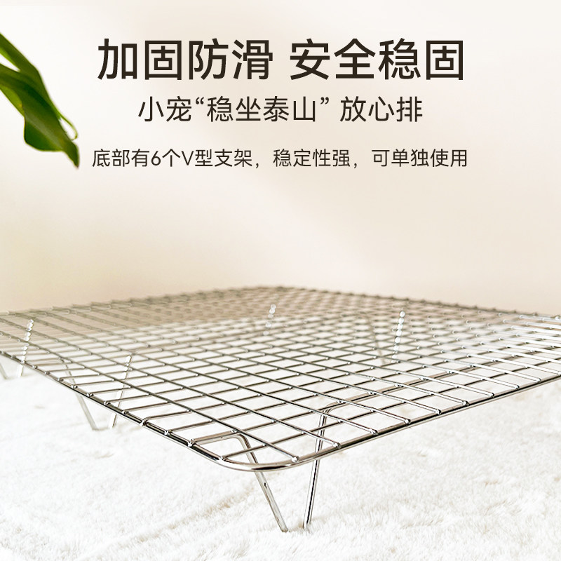 兔子直肠乐厕所大号防喷尿防掀翻兔兔龙猫荷兰猪不生锈钢厕所便盆