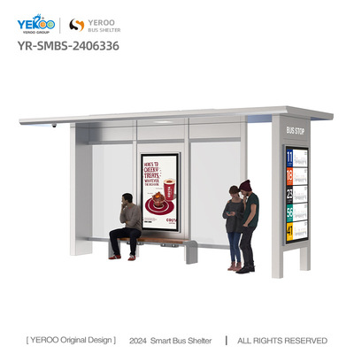 Wholesale Price Bus Shelter Urban Bus Stop with Lightbox