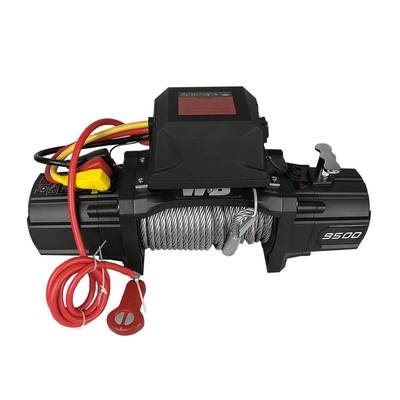 9500LBS4309KG钢丝绳绞盘自救脱困套装12v24v直流电动绞盘
