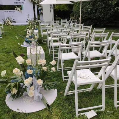 携折背叠餐椅GKR子实木香柏木椅户外婚礼椅便宴会椅靠椅简约家用