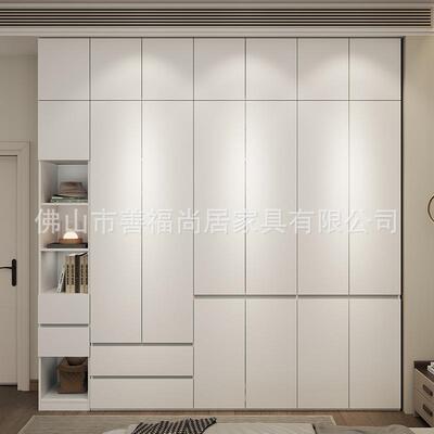 一门MDU到顶分段式衣代简现约室家用组合可加高顶橱柜开卧平门大