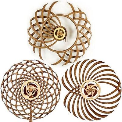 现货Wooden Ornaments 3D Rotating Kinetic Ornaments A Energy