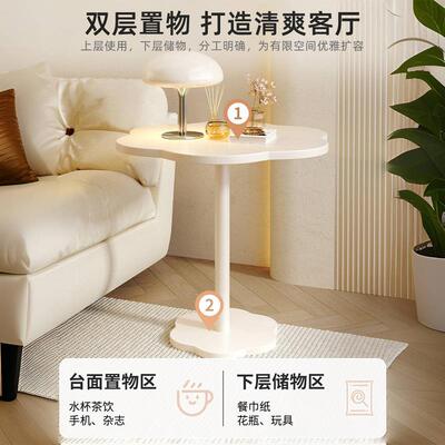 熊猫移可动沙几边几边柜床发头柜边桌小茶小UXD桌子床头置物架