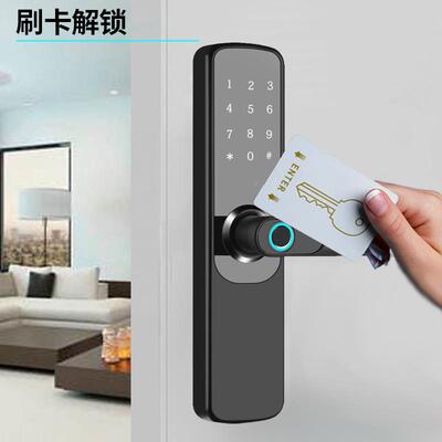 家NMF办公室时尚约电简子密码锁公寓防厂盗指用纹锁家