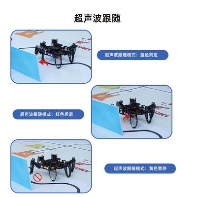 足仿生机器18自由度可编程六ESP32YVV主全向移人动Ardu控ino二次
