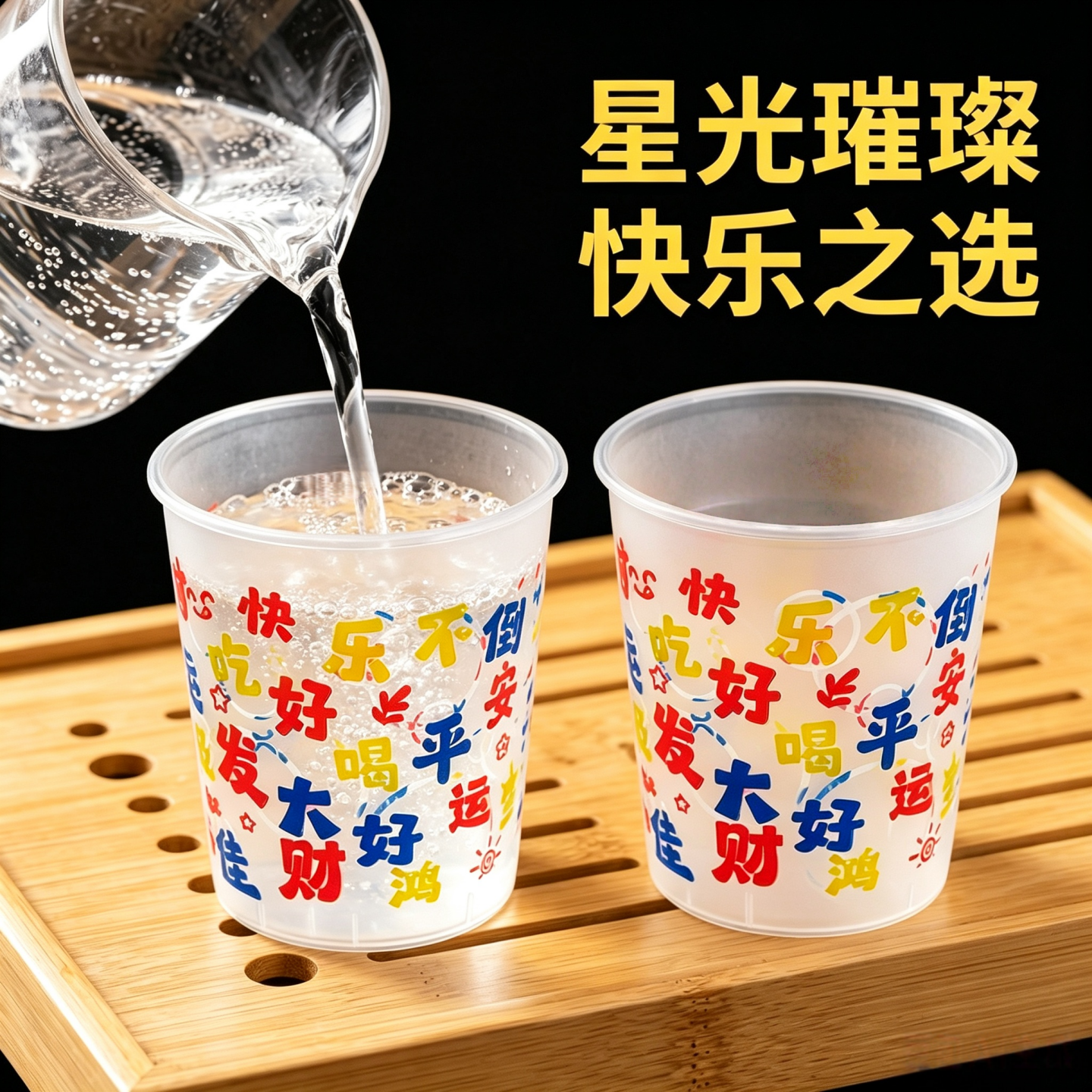 航空杯一次性杯子食品级pp加厚硬质塑料太空杯耐高温茶杯饮料水杯