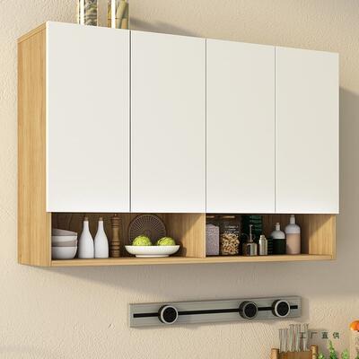 实木厨房VXG吊柜墙阳式台置顶柜卧室餐厅壁橱挂卫生间物储物上墙