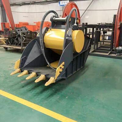 双旋轴转破碎斗定制20 吨大型粉碎斗 厂家HH-21101机直供挖液压抓