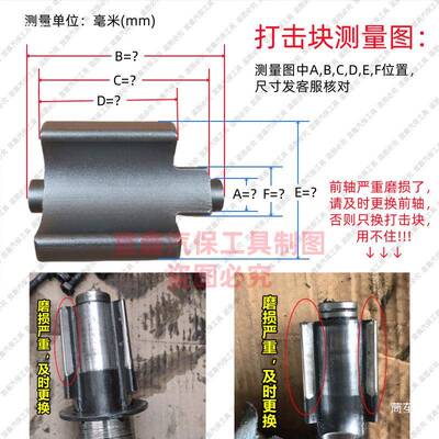 气动58配风炮打击块件锤块正茂泰田火鸟空东BIG樱田998维修大大全