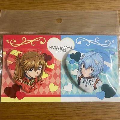 日谷 EVA新世纪战士14周年 绫波丽明日香心吧唧 原袋包邮