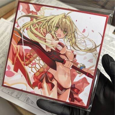 FGO 尼禄 色纸 fate日版周边二次元房间装饰桌面摆件礼物
