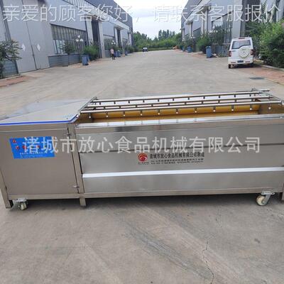 全动毛辊自喷淋清洗机US304不锈钢土豆地瓜芋SDES头木薯辊清洗毛