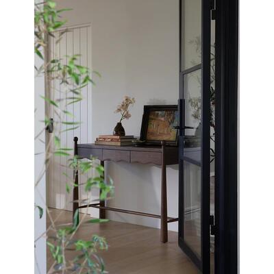 式复法古实木户玄关台窄玄关桌过中gxy978古风客厅走廊道置入物柜