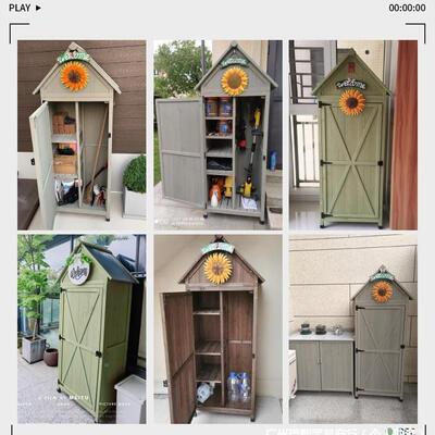 外防雨防晒庭院扫杂家物475储物柜台花园别墅把工具清阳洁政收纳