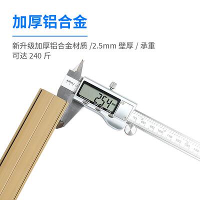 厨移房极窄玻璃推拉动门轮轨道双向缓YFT冲二三联吊趟门隔断门吊