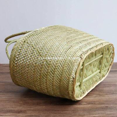 筐竹小竹篮买菜鸡蛋编手篮子购物篮篮菜筐提YXG厨房收纳篮水果采