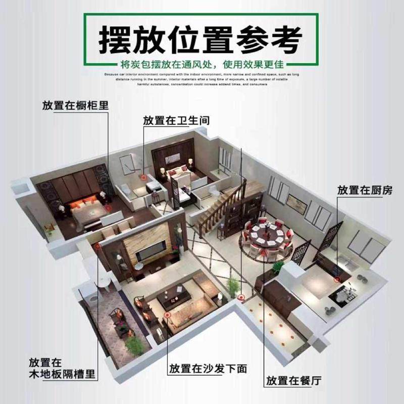 活性炭包新房装修除味除甲醛竹炭包家具用衣柜去味吸甲醛大碳包