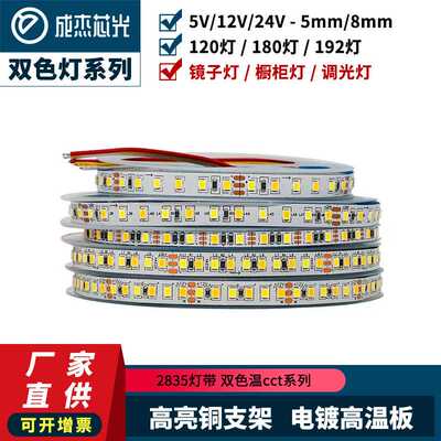 5V/12V24VLed灯条2835双色温灯带