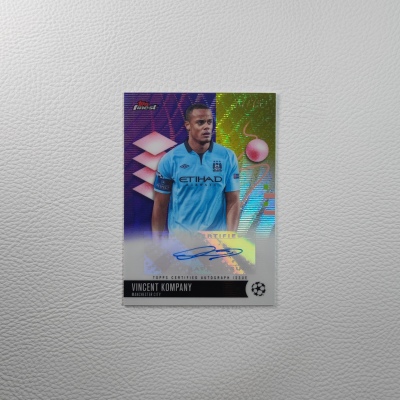 Topps Finest 曼城 拜仁慕尼黑 孔帕尼 亲签 签字 球星卡周边礼物