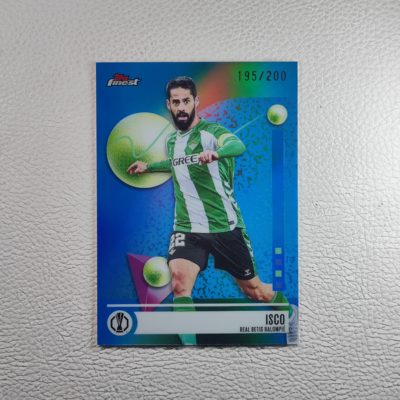 Topps Finest Real Betis Balompié ISCO 195/200 Blue Card
