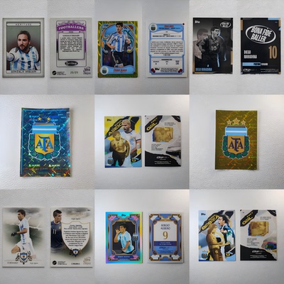 PANINI TOPPS 阿根廷国家队 马拉多纳 巴蒂斯图塔 限量球星卡礼物