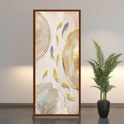 户座屏客布艺中现代进门卫生EHZ间遮挡卧室入门式玄关移动屏风隔