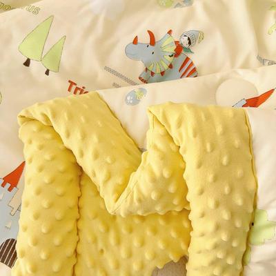 A类洗棉幼JWO童儿童豆豆被秋冬被儿水园冬被儿春秋被芯宝宝午睡被