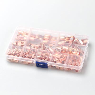 130/501pcs盒装窥口端子接线端子SC6-SC铜15PCS130pcs窥裸0端子铜