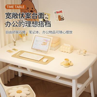 电桌女生卧室家书用写桌子简易脑出租屋办XMO公工作台字长方形学