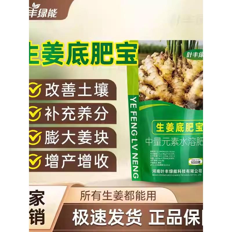 生姜底肥宝专用有机复合肥补充养分改善土壤生姜根中量元素水溶肥