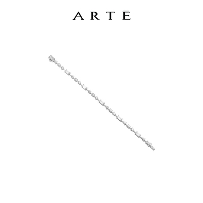 ARTE/艾尔蒂GEMMA系列复古轻奢风网球银手链送女朋友礼物