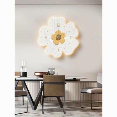 墙奶油风钟挂钟客厅家用时尚表现代钟简PNK约装饰表挂新款创意时