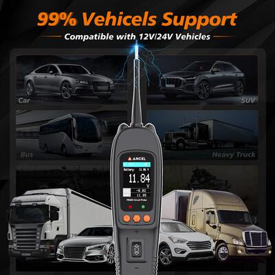 Ancel PB500汽车电源电路探针测试仪检查工具12V 24V电气系统测试