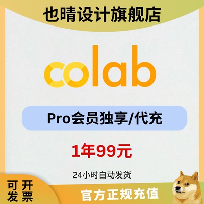 Colab Pro会员一年升级订阅深度学习 sd GPU TPU 编程 计算单元
