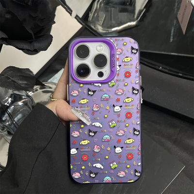 华为HI畅享80PRO手机壳硬15ProMax适用14满屏库洛米iPhone17可爱彩银苹果16卡通真我NEO7X可爱一加ACE6Ultra