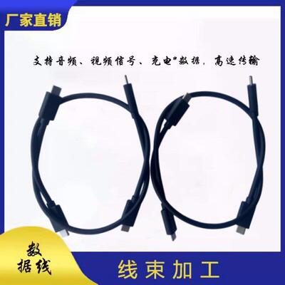 C转C双面测试10芯线老化线双Type-C100WPD测试数据线ATE负载仪