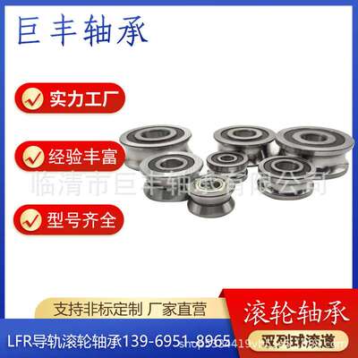 LFR5302-10NPP KDDU 2RS ZZ双列球导轨滚轮U型槽轨道导向纺机轴承