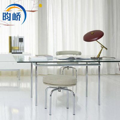 LC8 Swivel Stool图南凳简约现代不锈钢皮艺旋转梳妆凳休闲矮凳