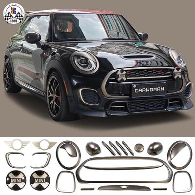 适用于 于BMWmini执迷版古铜系列外观改装套件后视镜壳中网把手灯