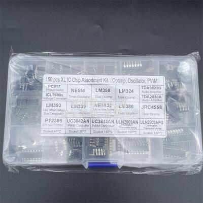 XL IC芯片分类150个套盒运算放大器振荡器 PC817 NE555 LM358 324