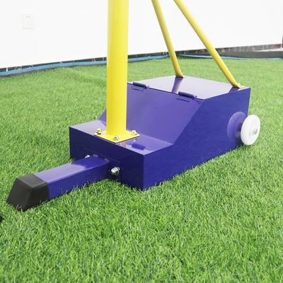 外羽毛球室柱 便用携式移动式 羽毛球气排球便携式两两 网柱铸铁