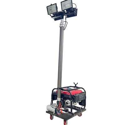 加工定制移动照明车包邮自动升降工作灯带2KOW发电机照明灯塔华宏