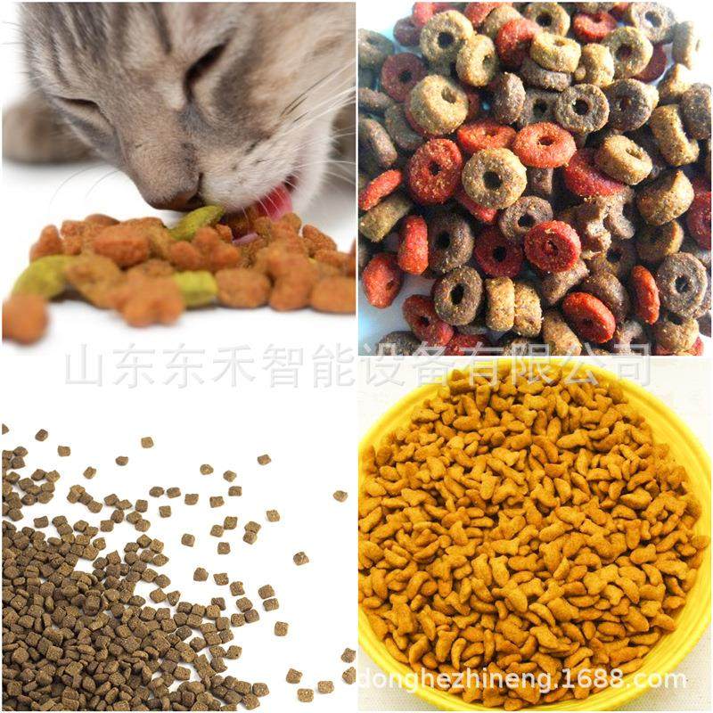膨化宠物食品生产设备全价狗粮猫粮生产线双螺杆膨化机调味设备
