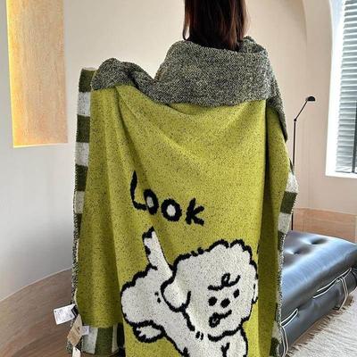 2025新款毛毯冬季加厚保暖半边绒珊瑚绒盖毯办公室午睡毯子