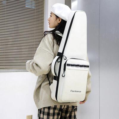 Ranloesa竹笛袋笛子袋5包75cm肩便携式笛袋便携式个性可以容纳A4