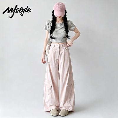 MJSTYLE美式速干工装裤女2026夏