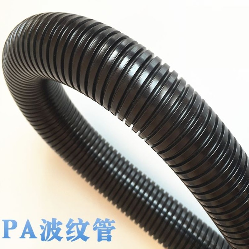 穿电线管套护线管波浪白色阻燃波纹管pp尼龙整卷保护管螺纹汽车线